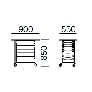 作業台(ハーモプラス・60タイプ) WT-0916B-1 (製造販売企業:サカセ化学工業株式会社) | プロダクトデータベース-メディカルオンライン-